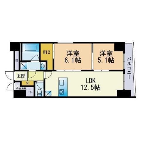 ヨーロピアン・タワー602号室/福岡県福岡市博多区/祇園/2LDK | 福岡のリノベーション・デザイナーズ賃貸ならグッドルーム[goodroom]