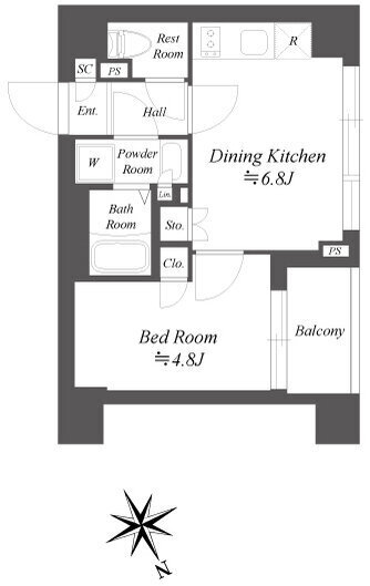 ブランシエスタ品川大井町パークエッジ0502号室/東京都品川区/大井町/1DK | 東京、神奈川、千葉、埼玉のリノベーション・デザイナーズ賃貸ならグッドルーム[goodroom]