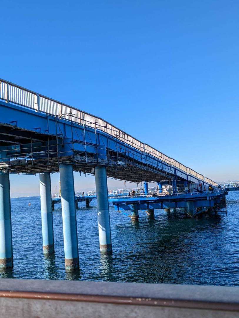 千葉県 市原市 海釣り公園 橋梁塗装工事 | 土木（舗装・砂防・河川・管路）の施工事例 | 信和塗装興業