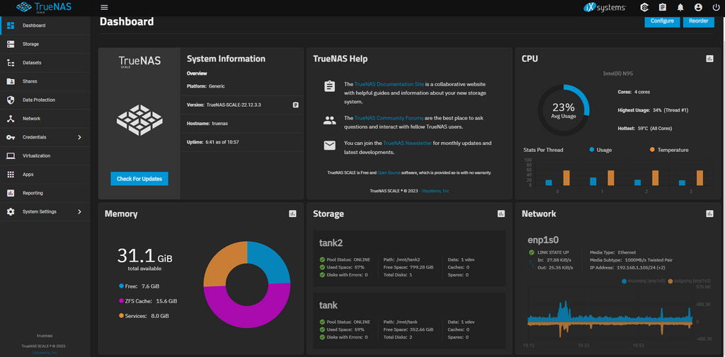 miniPC に TrueNAS SCALE。RAID上で umbrel を動かす | Hidekichi | Spotlight