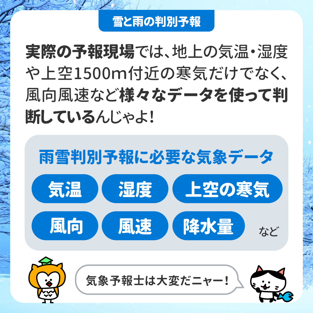 「雪と雨の境目」~気温と湿度のバランスで~ 気象病に関する気象用語 頭痛ーる:気圧予報で体調管理