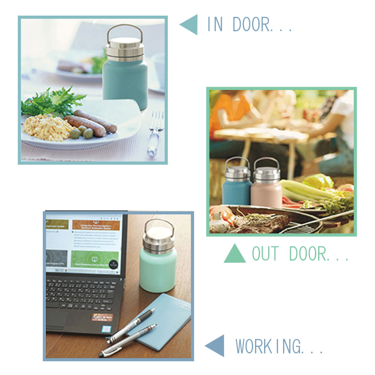 ステンレスハンディフードポット Smoo（スムゥー）350ml | 記念品名入れ工房