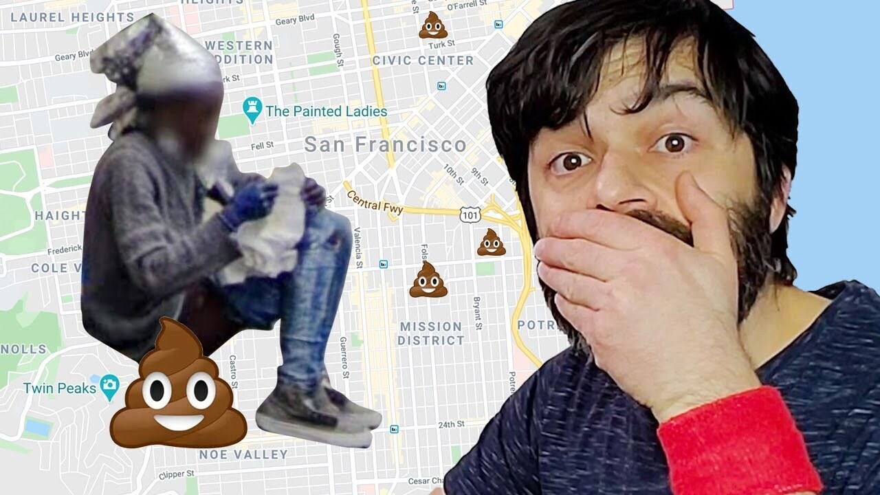 Google maps captured poop on SF streets - Blind