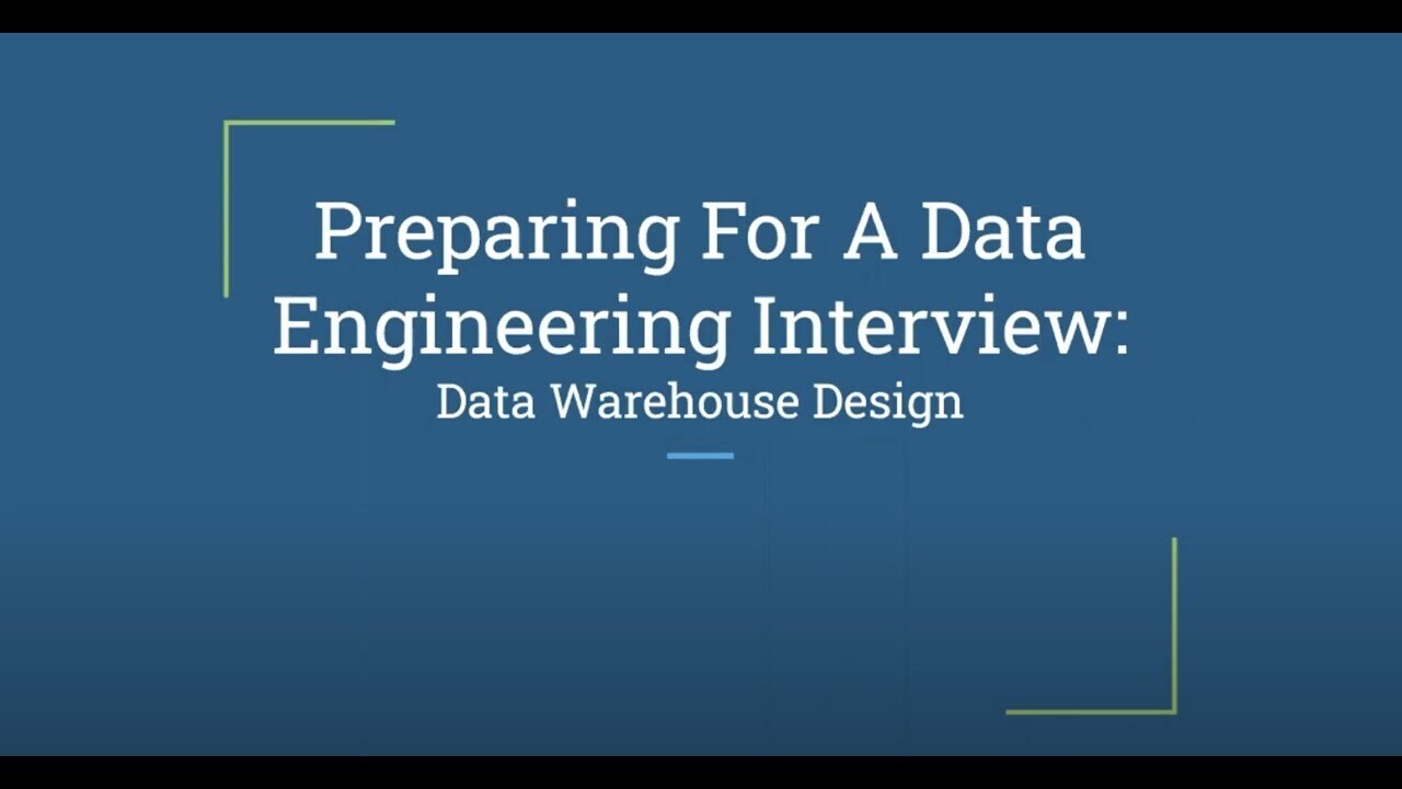 Data engineer system design interview resources | Tech Industry - Blind
