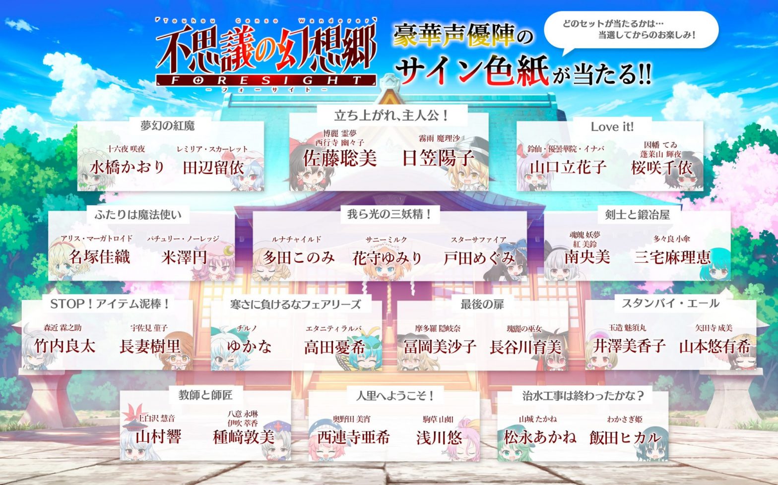 「東方Project」ファンゲーム『不思議の幻想郷 -FORESIGHT-』Nintendo Switch™/PlayStation®4 DL 版が配信開始！Switch向けパッケージ版も予約 ...