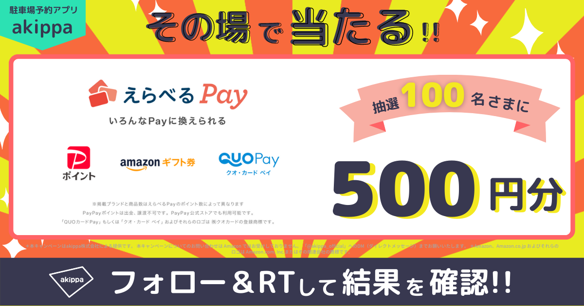 えらべるpay 500円分抽選キャンペーン!