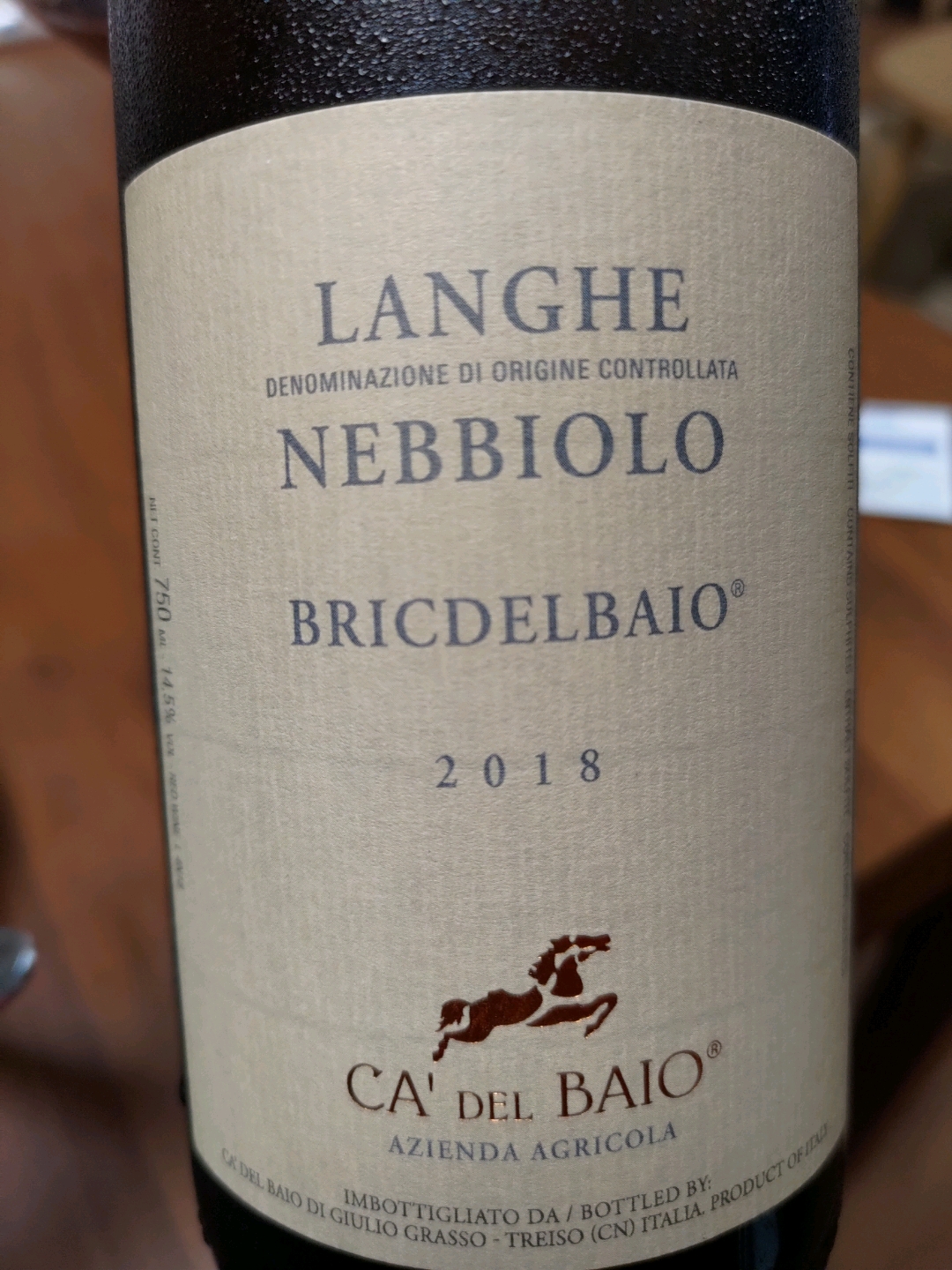Ca' del Baio Langhe Nebbiolo Bric del Baio(カ・デル・バイオ | Vinica 無料のワインアプリ