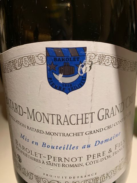 Barolet Pernot Père & Fils Bâtard Montrachet Grand | Vinica 無料のワインアプリ
