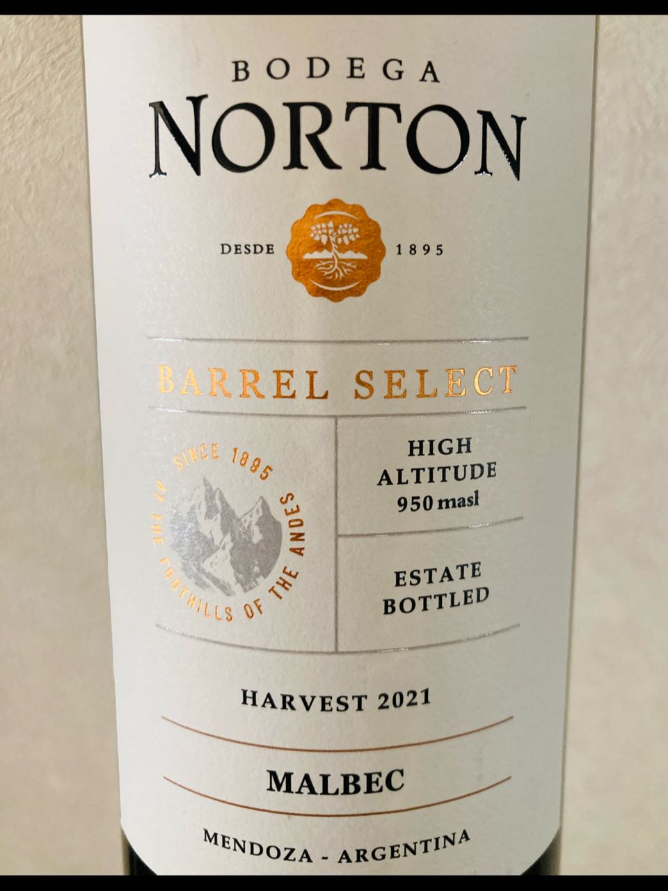 Norton Barrel Select Malbec(ノートン バレル・セレクト マルベック) | Vinica 無料のワインアプリ