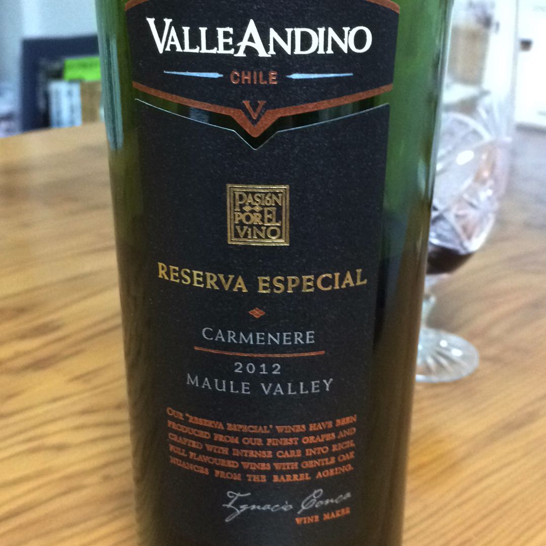 Valle Andino Reserva Especial Carmenere(ヴァレ・アンディーノ | Vinica 無料のワインアプリ