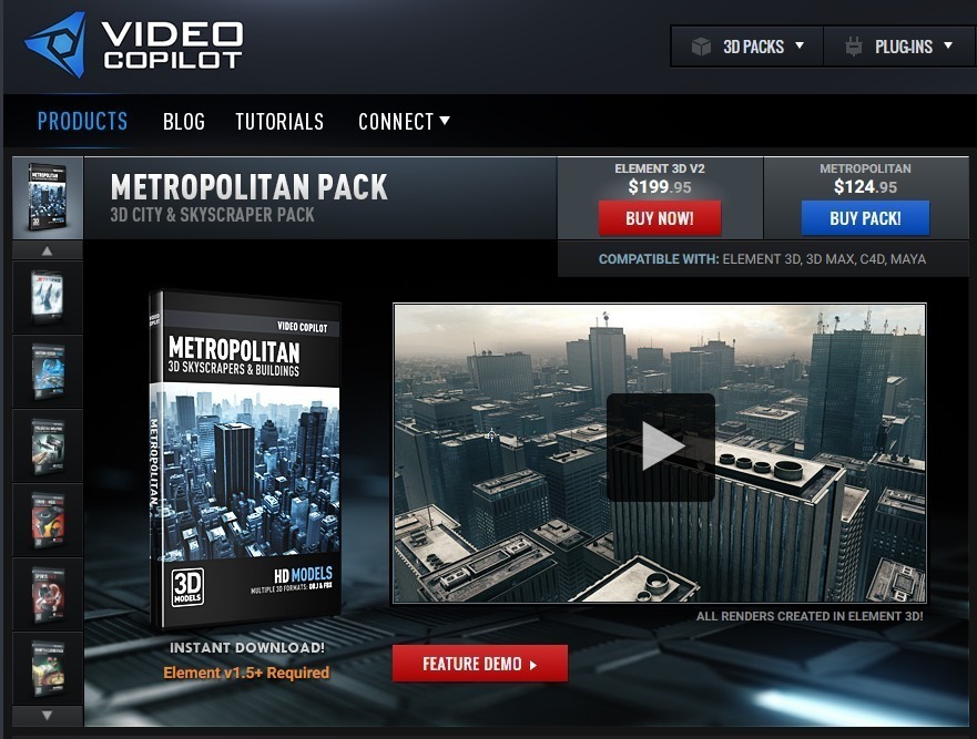 Element3Dを使ってカッコイイビル群を作る【メトロポリタン(Metropolitan)】 | Vook(ヴック)