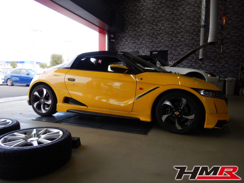 S660(JW5)にSPOONダウンスプリングの取り付け作業を行いました|HMR