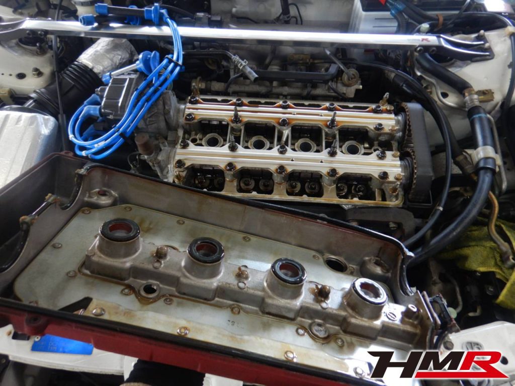 インテグラタイプR(DC2)のパワステポンプOH、タイミングベルト、ディストリビュータ交換作業を行いました|HMR