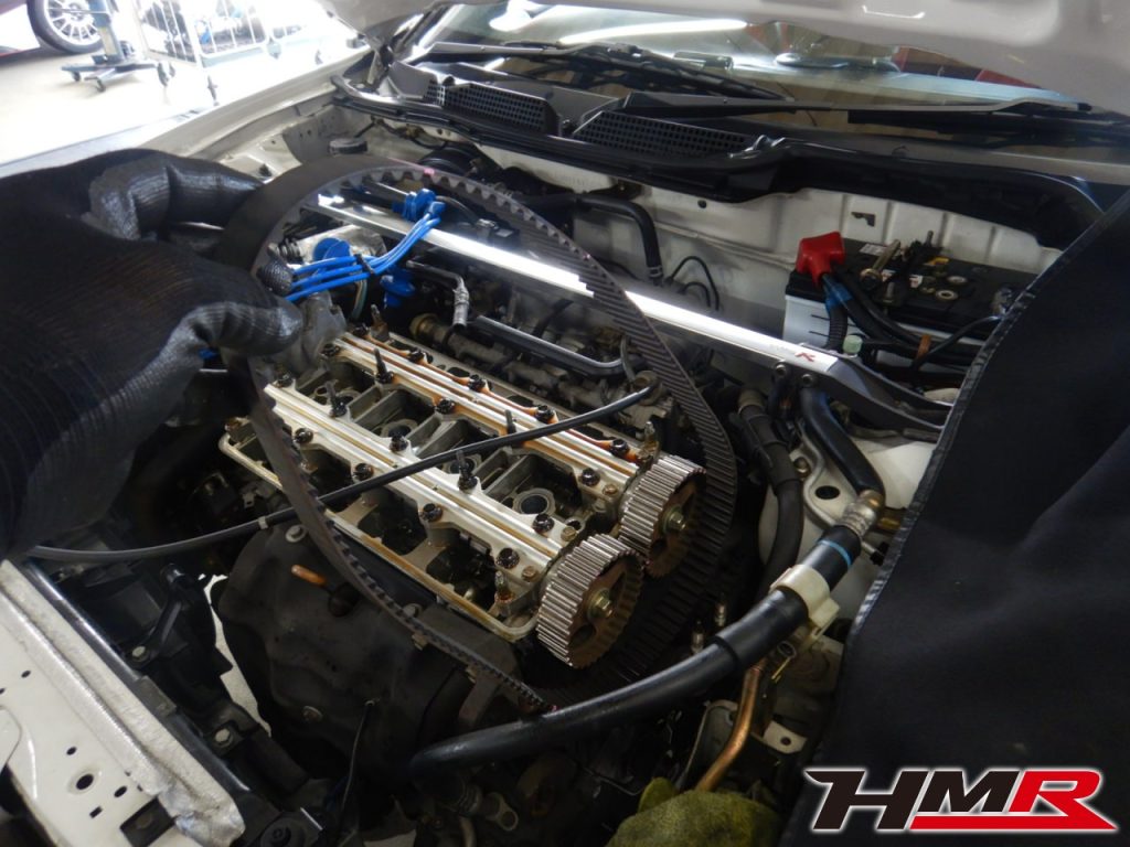 インテグラタイプR(DC2)のパワステポンプOH、タイミングベルト、ディストリビュータ交換作業を行いました|HMR