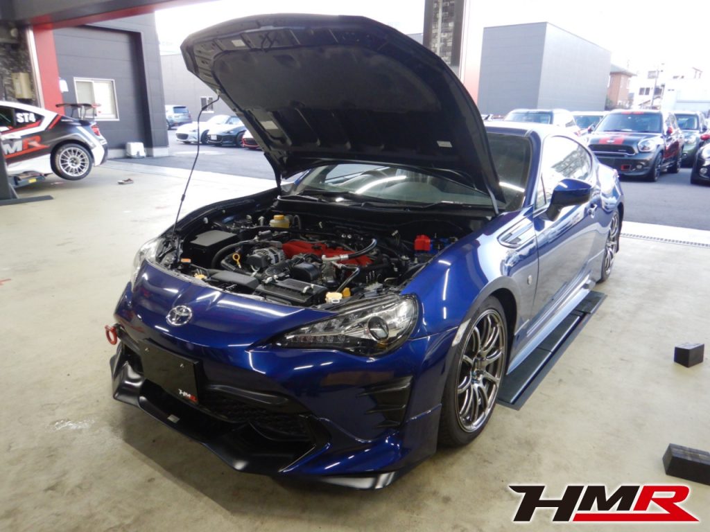 HKS車高調 エキマニ マフラーを装着したスバルBRZ（ZC6）の納車前点検整備を行いました|HMR