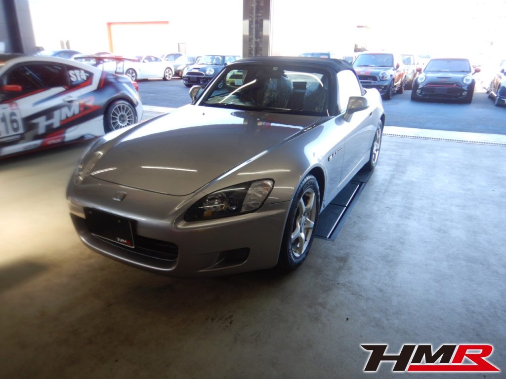 新品ガラス幌 オプション黒革装備のS2000(AP1)の納車前点検整備を行いました|HMR