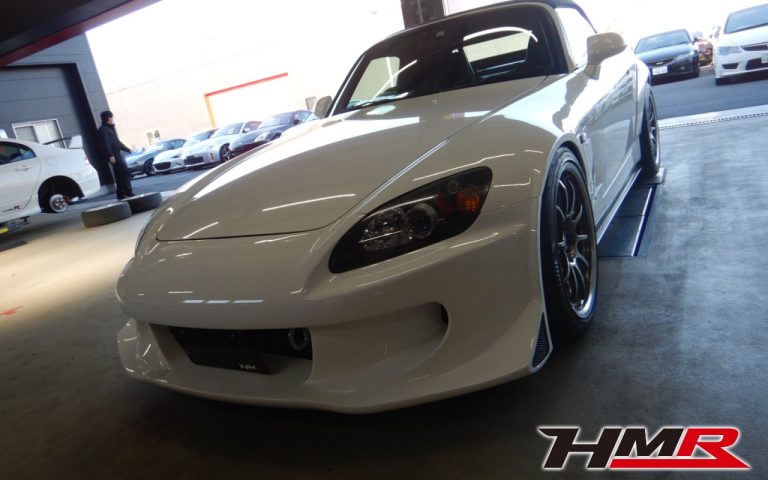ASM18インチ&フルエアロ マフラー装備のS2000(AP2)の納車前点検整備を行いました|HMR