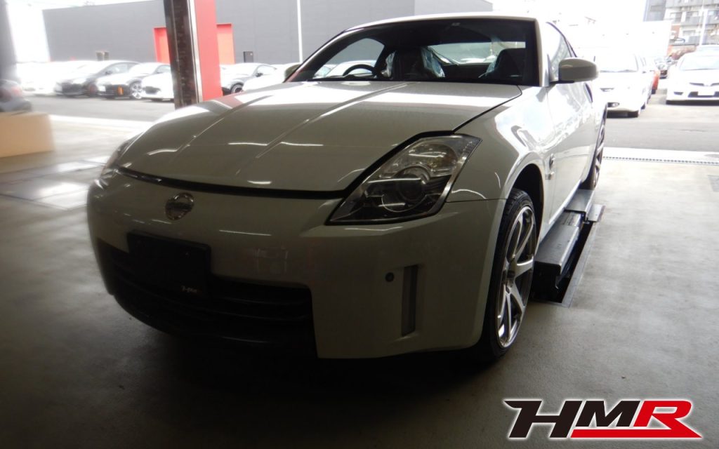 AVS19インチ 純正チタンマフラー ナビ ETC装備のフェアレディZ(Z33)の納車前点検整備を行いました|HMR