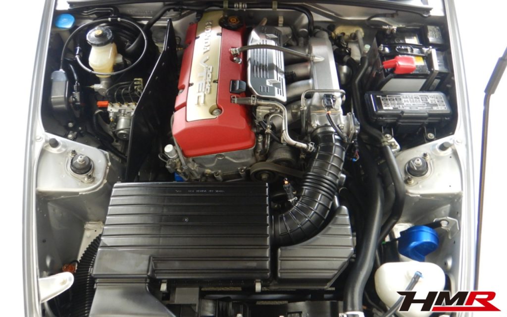 Moduloマフラー 黒革シート HID装備のS2000(AP2)の納車前点検整備を行いました|HMR