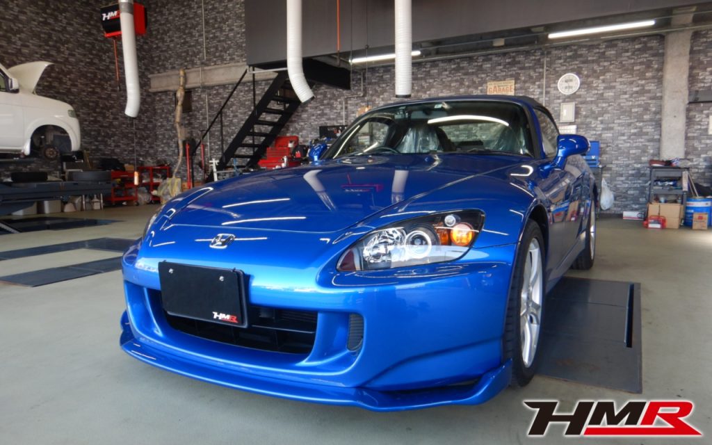 無限フロントリップ リアスポイラー装備のS2000(AP2)の納車前点検整備を行いました|HMR