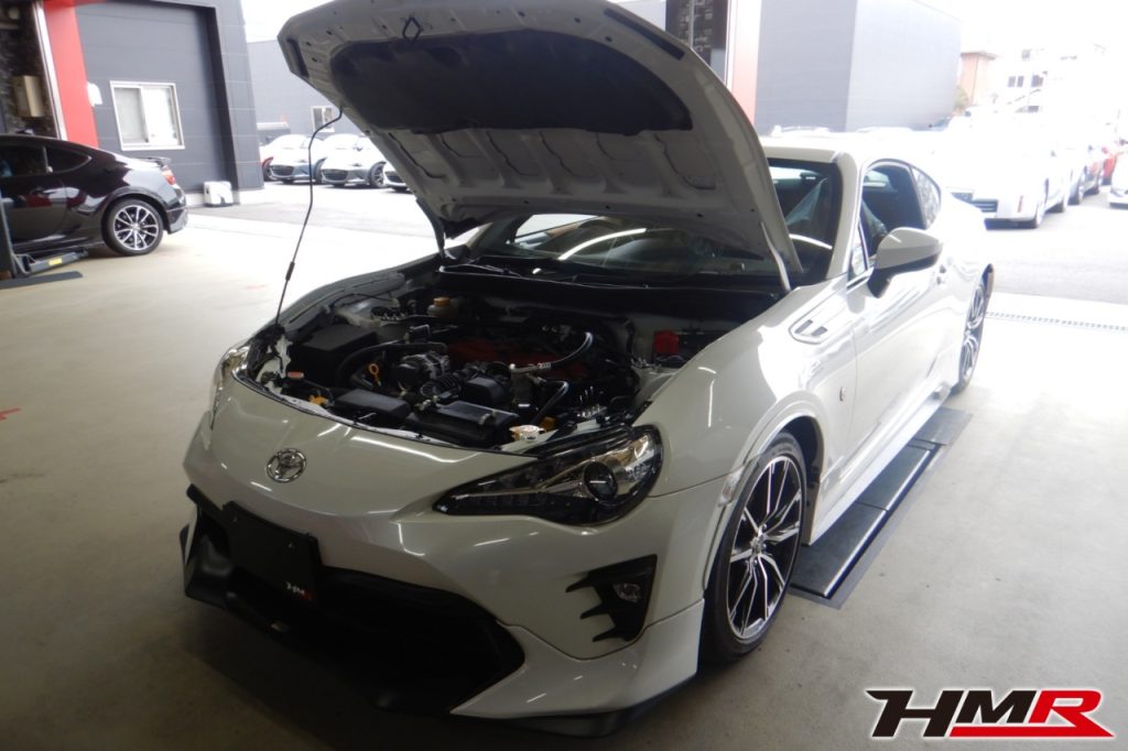 6MT TRDエアロ ダンパーキット装備のトヨタ86（ZN6）2.0 GT リミテッドの納車納車前点検整備を行いました|HMR