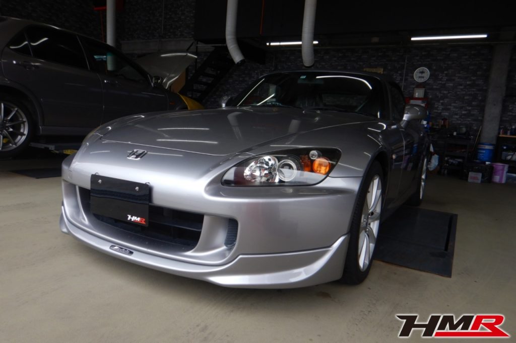 新品幌 無限マフラー Moduloリップ装備のS2000(AP2)の納車前点検整備を行いました|HMR