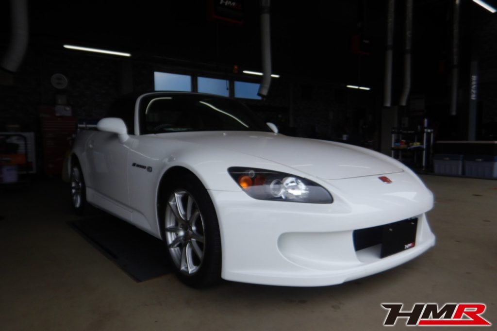 社外フロントバンパー 無限リアスポイラー装備のS2000（AP1）の納車前点検整備を行いました|HMR