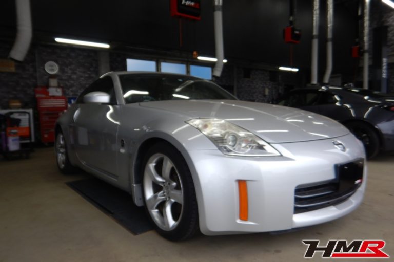 6MT HKSマフラー 社外クラッチ装備のフェアレディZ(Z33)の納車前点検整備を行いました|HMR