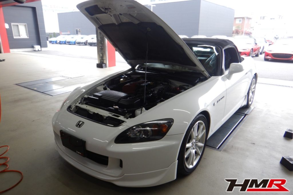 1オーナー モデューロエアロ ダウンサス装備のS2000(AP1)の納車前点検整備を行いました|HMR