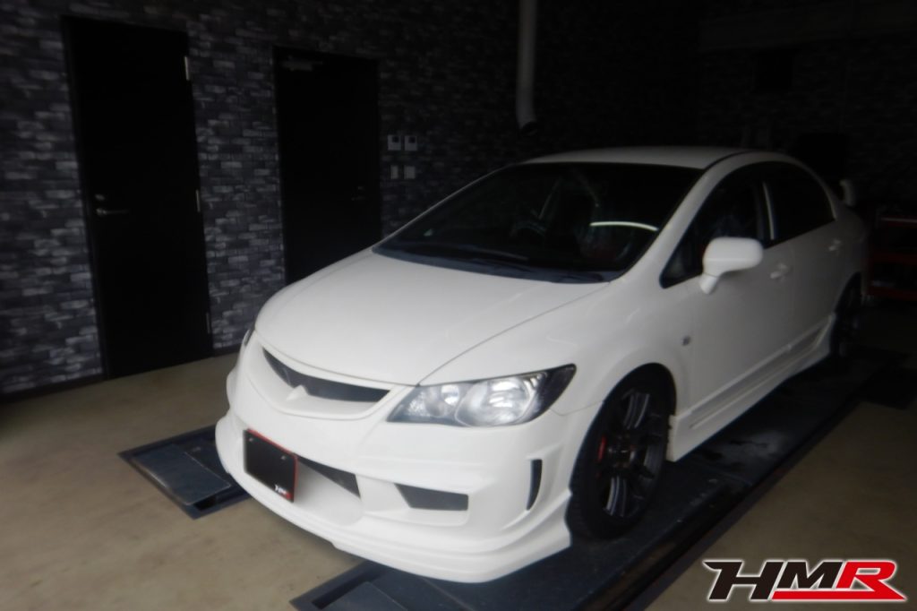 1オーナー 社外18インチ テイン車高調装備のシビックタイプR(FD2)の納車前点検整備を行いました|HMR