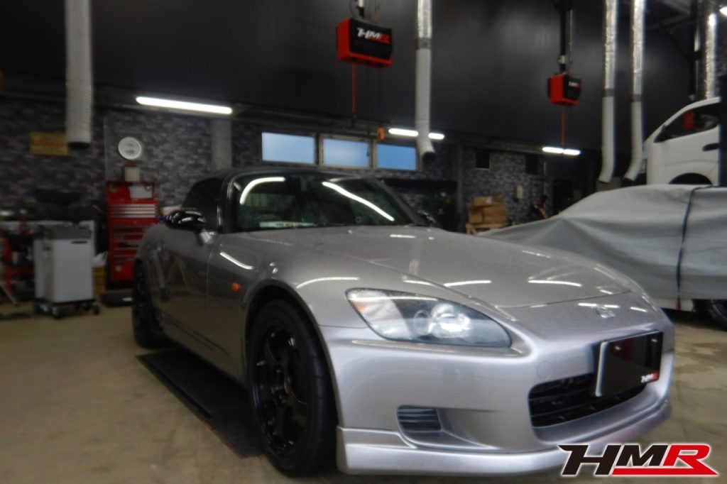SSR17インチ ガラス幌装備のS2000(AP1)の納車前点検整備を行いました|HMR
