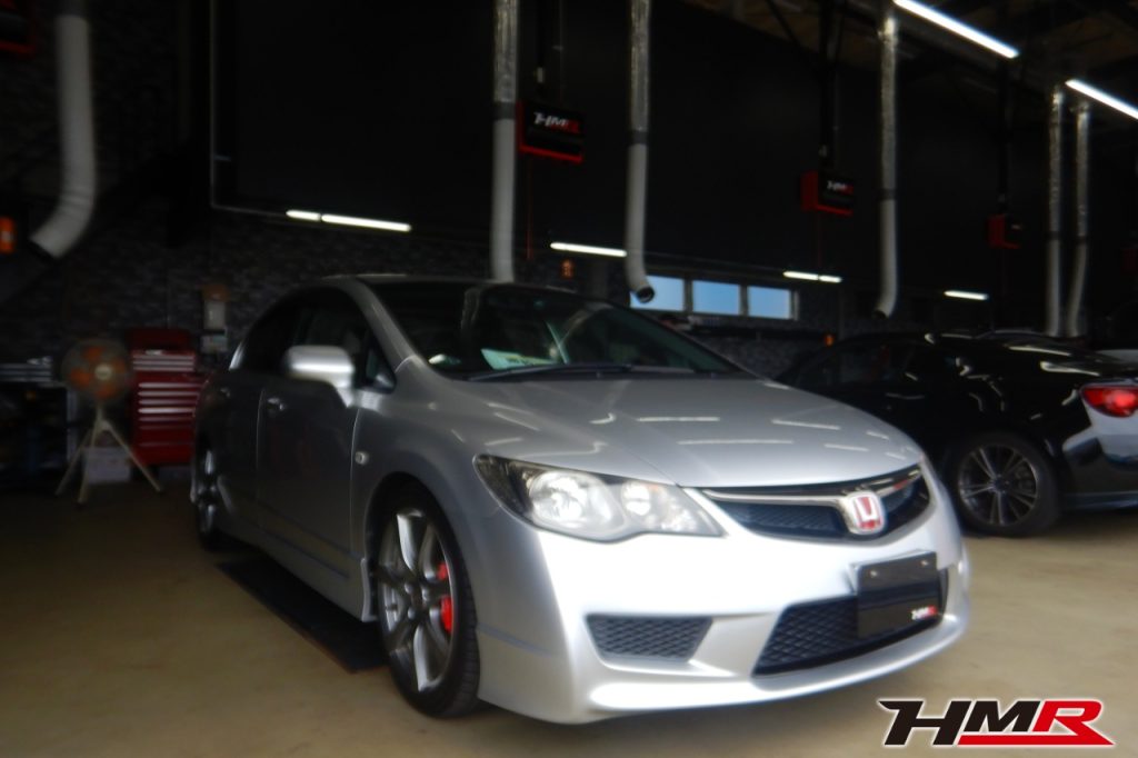 モデューロリアスポイラー のシビックタイプR（FD2)の納車前点検整備を行いました|HMR