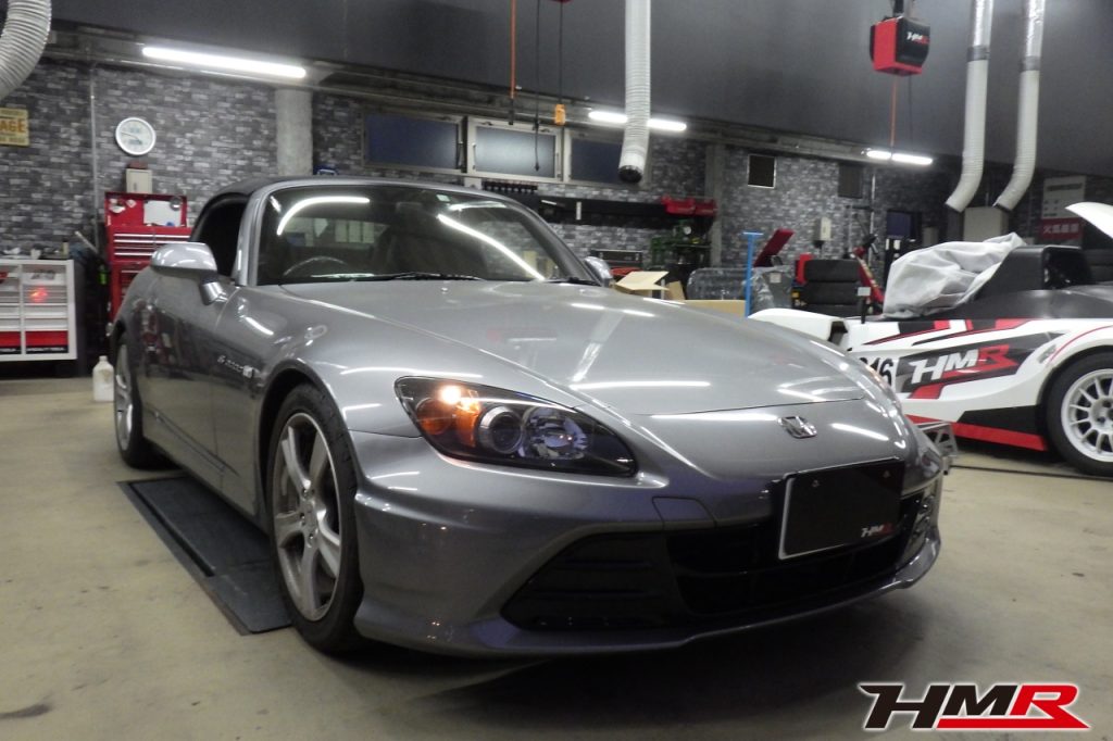 20thバンパー オーリンズ車高調装備のS2000(AP2)の納車前点検整備を行いました|HMR