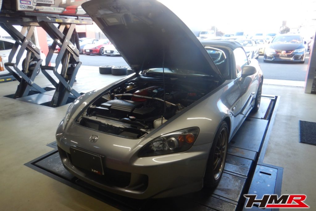 1オーナー オーリンズ車高調 RE30装備のS2000(AP2)の納車前点検整備を行いました|HMR