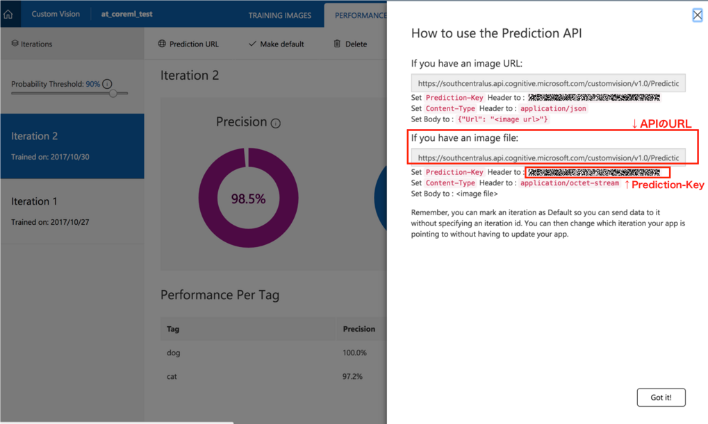 Azure Custom VisionのAPIで画像分類 Swift版 - WonderPlanet Developers’ Blog