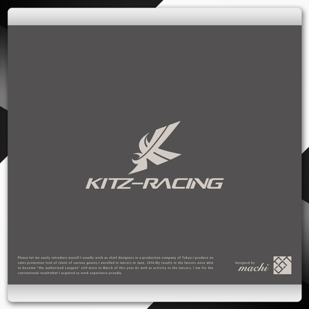 カスタムカー・ドレスアップカー・イベント出展車両製作の新会社「KITZ－RACING」のロゴ | ロゴペディア